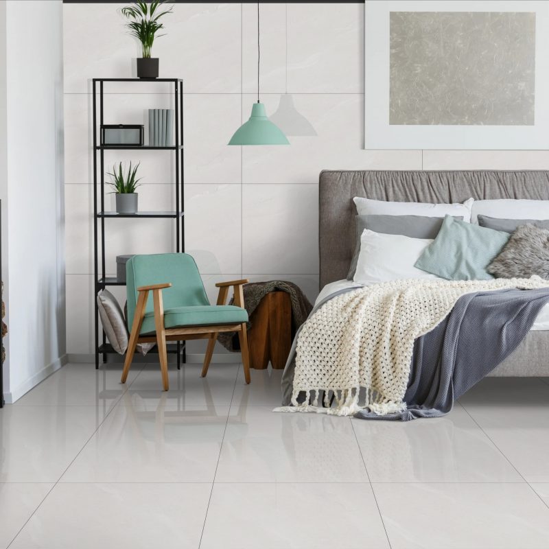 Northstone White 60x120cm Gloss Tiles - Wide Wings Tiles